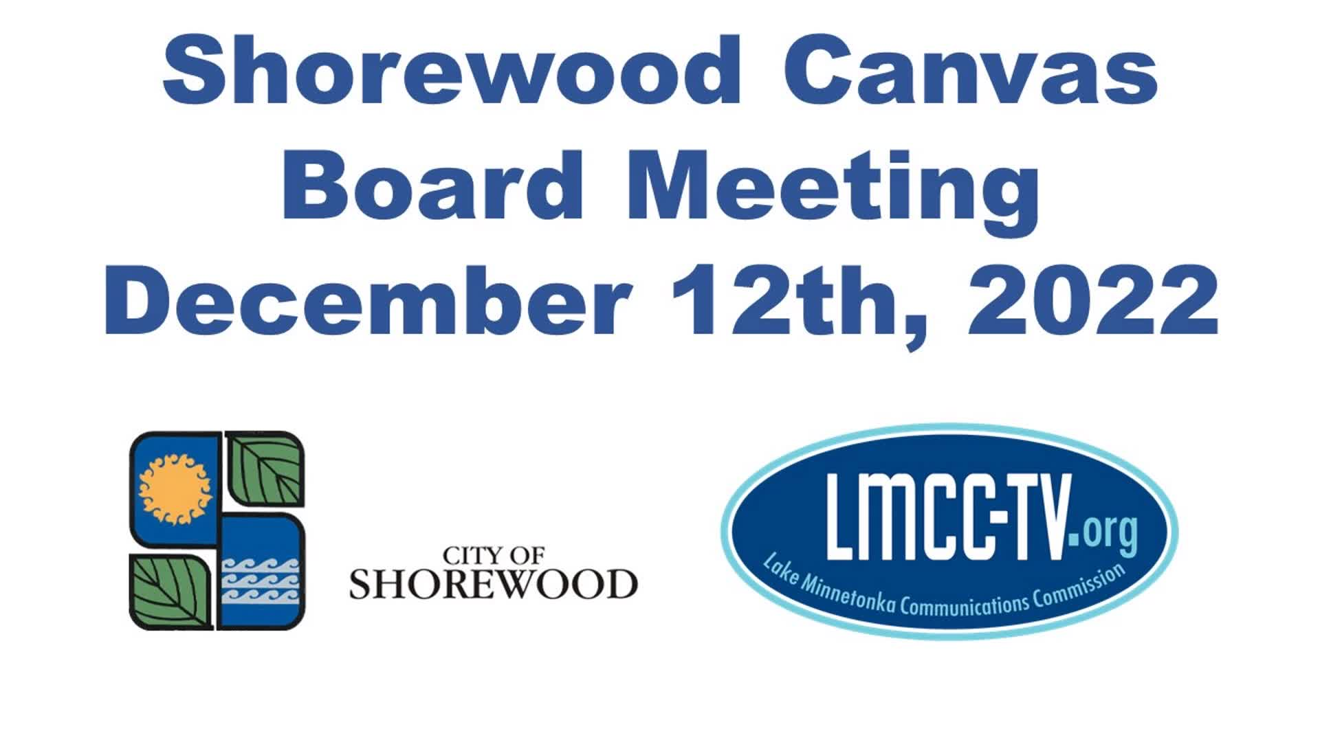 Shorewood Canvassing Board 121222 121222