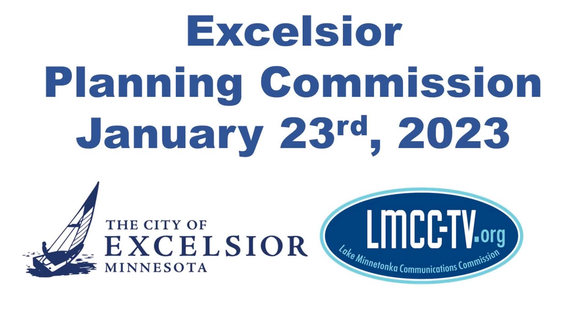 Excelsior Planning Commission 012323