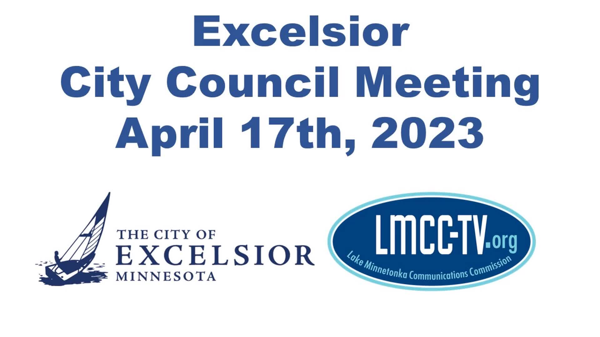 Excelsior Council and Work Session 041723